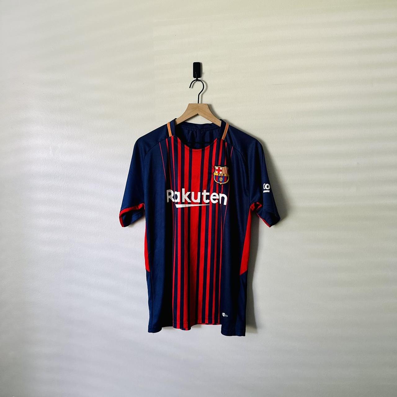 Barcelona Rakuten Soccer Jersey Pit to pit 21” Top... - Depop