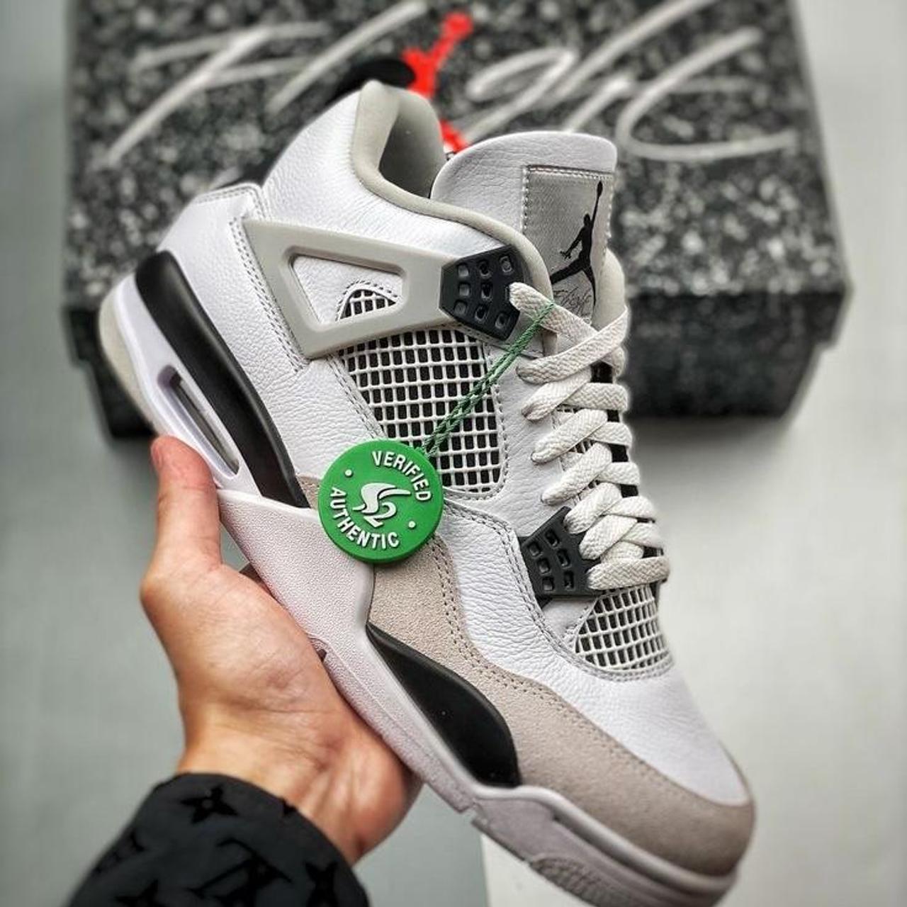 Jordan 4 military black Comes with box and... - Depop