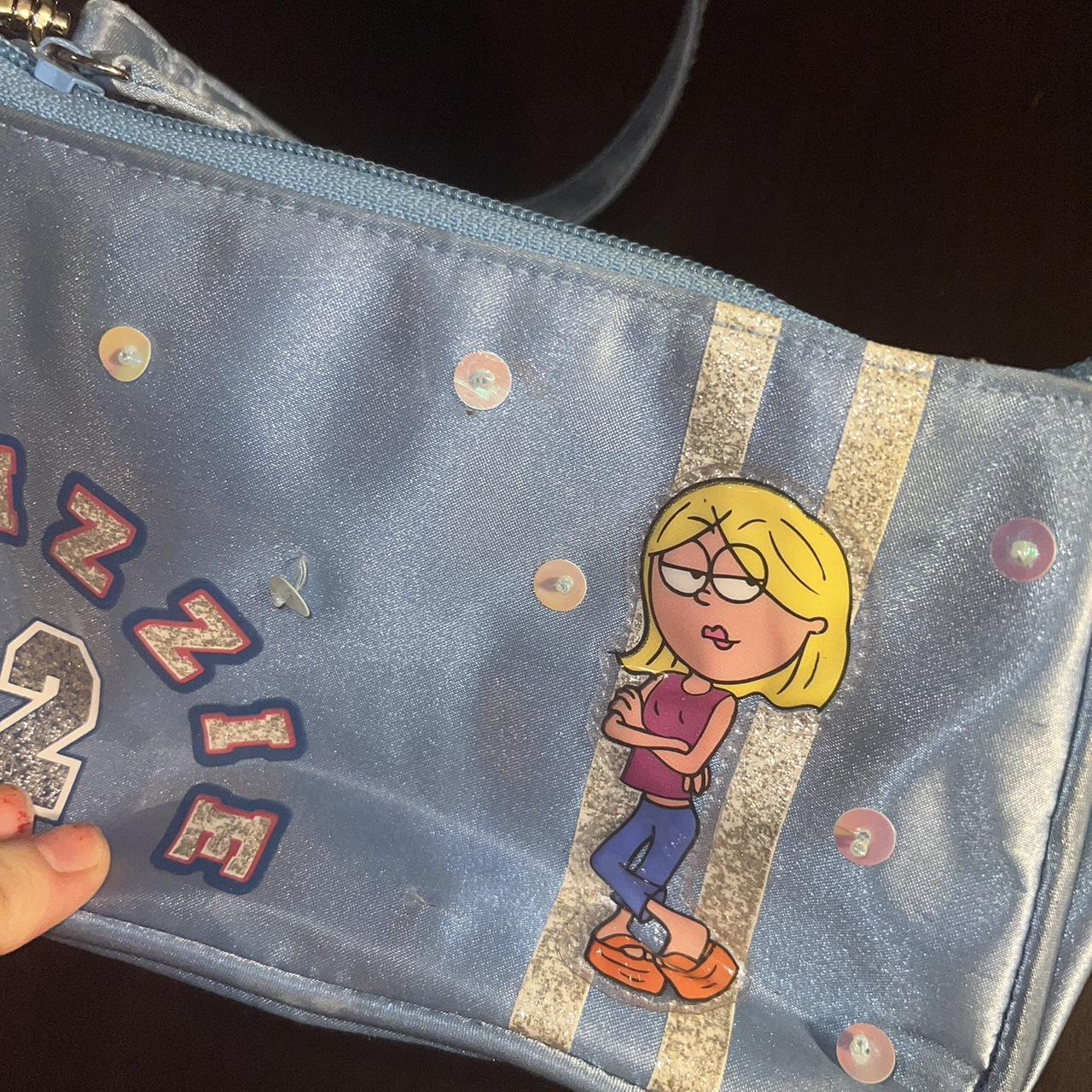 Blue and pink Lizzie McGuire bag Flaws shown... - Depop