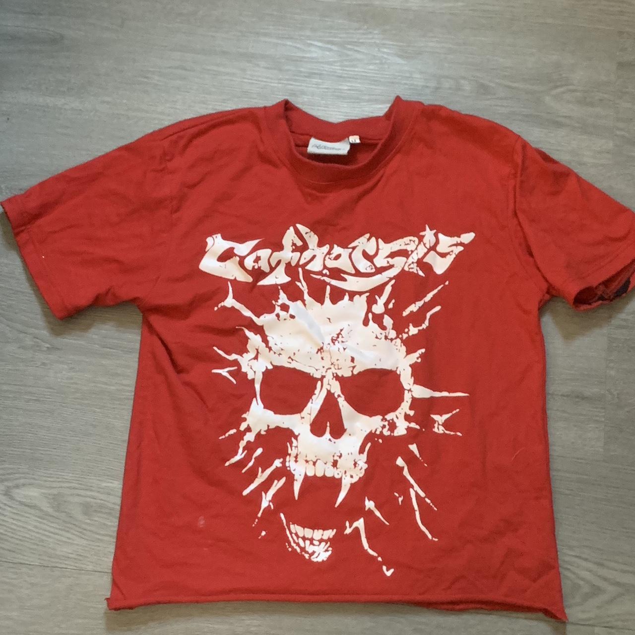 Cropped catharsis global shirt - Depop