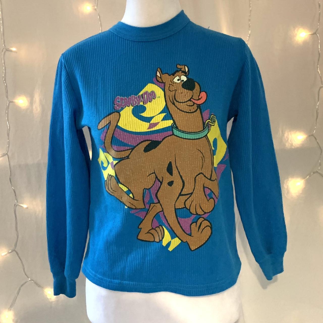 Vintage Y2K Cartoon Network Scooby-Doo Blue Waffle... - Depop
