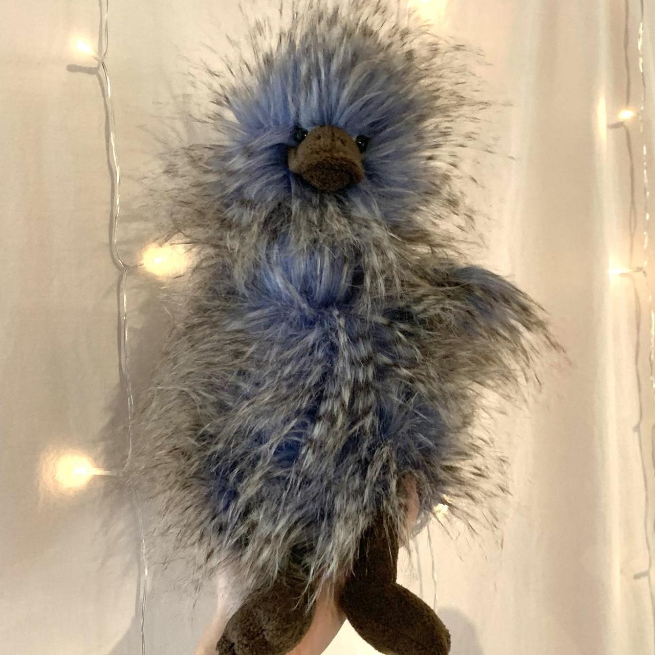 Jellycat London Delphine Duck Blue and Gray Long... - Depop