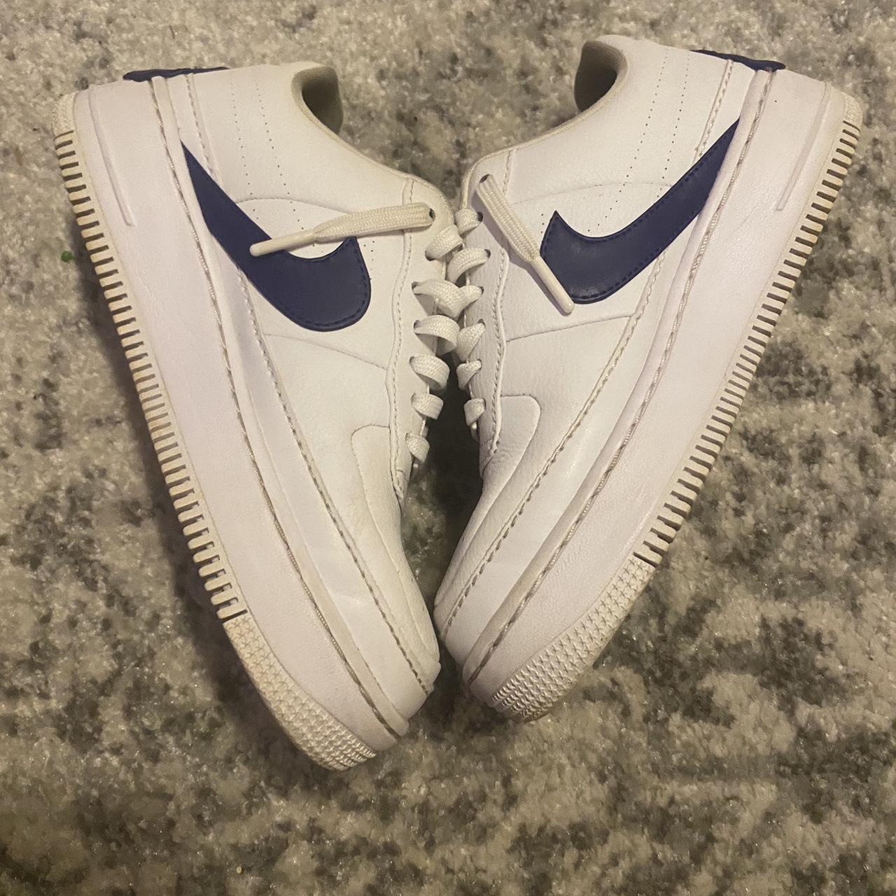 Nike purple airforce 1's size 6 purple... - Depop