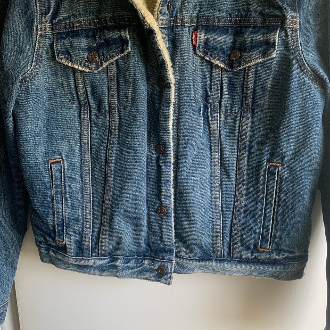 Woman’s Levi’s Wool Denim Jacket #levis #denim... - Depop