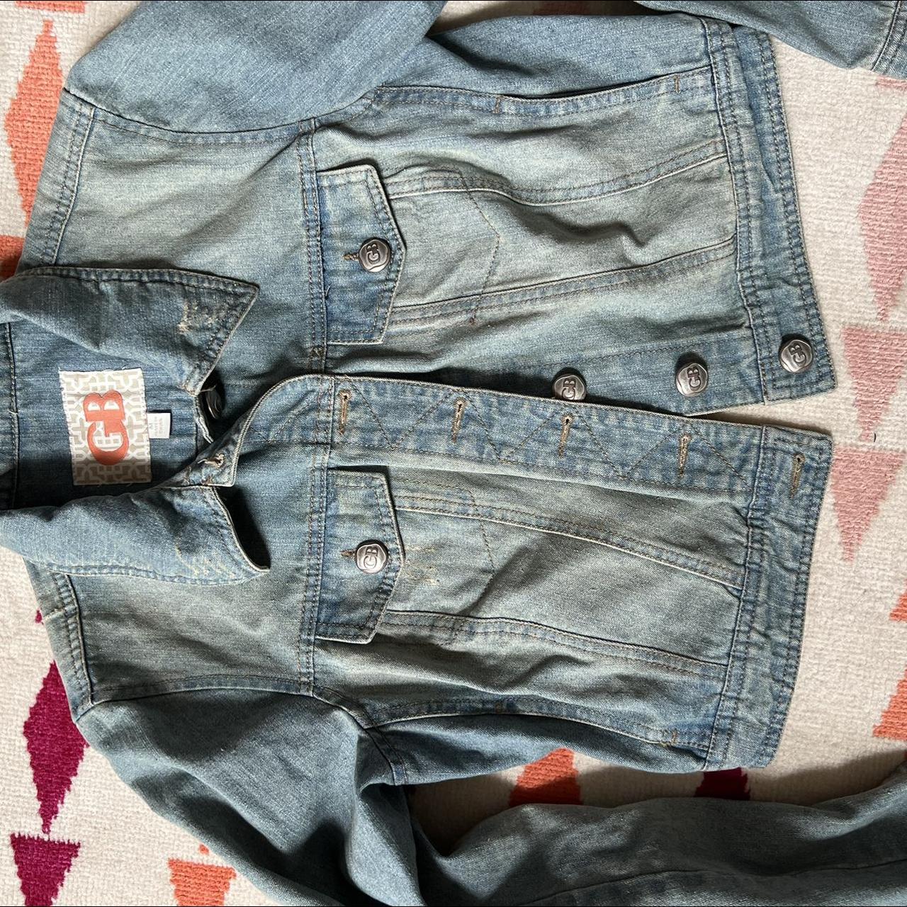 Gianni Bini Denim Jacket Size M, cropped, dirty... - Depop