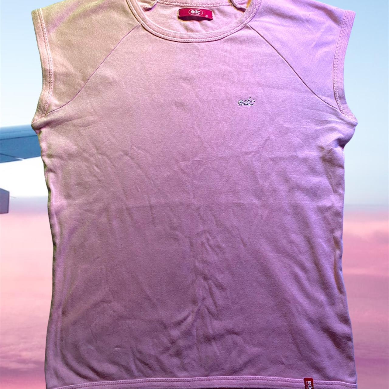 Espirit Womens Pink T Shirt Depop