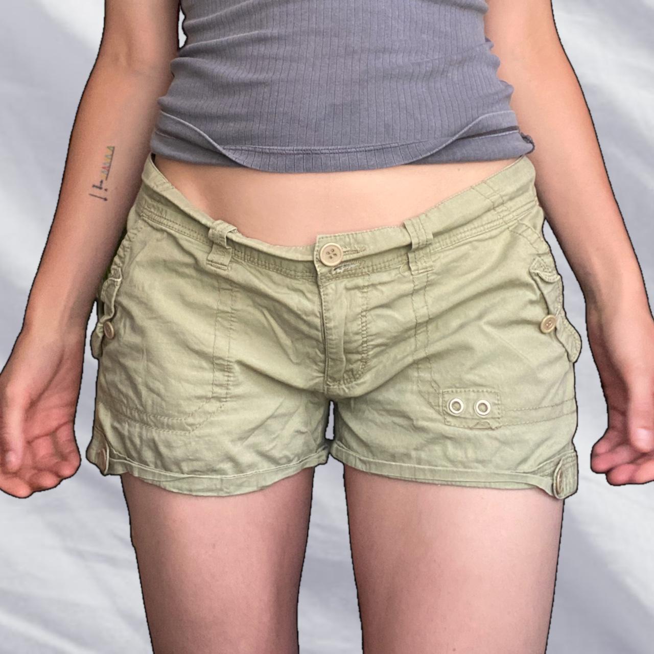 Mini cargo shorts Definitely giving Laura Croft... - Depop