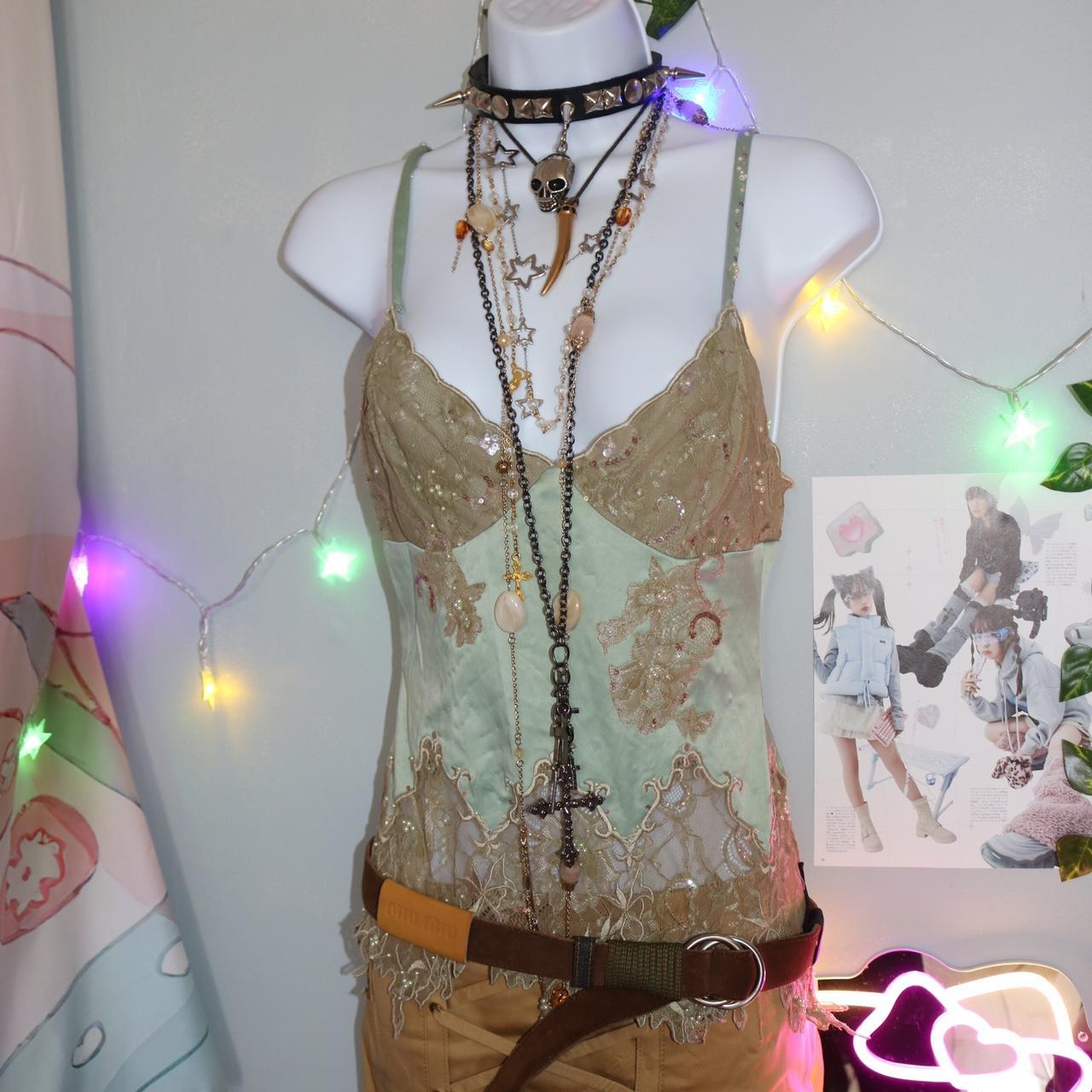 ⭐️ fairy core beaded tank top ⭐️ Additional... - Depop