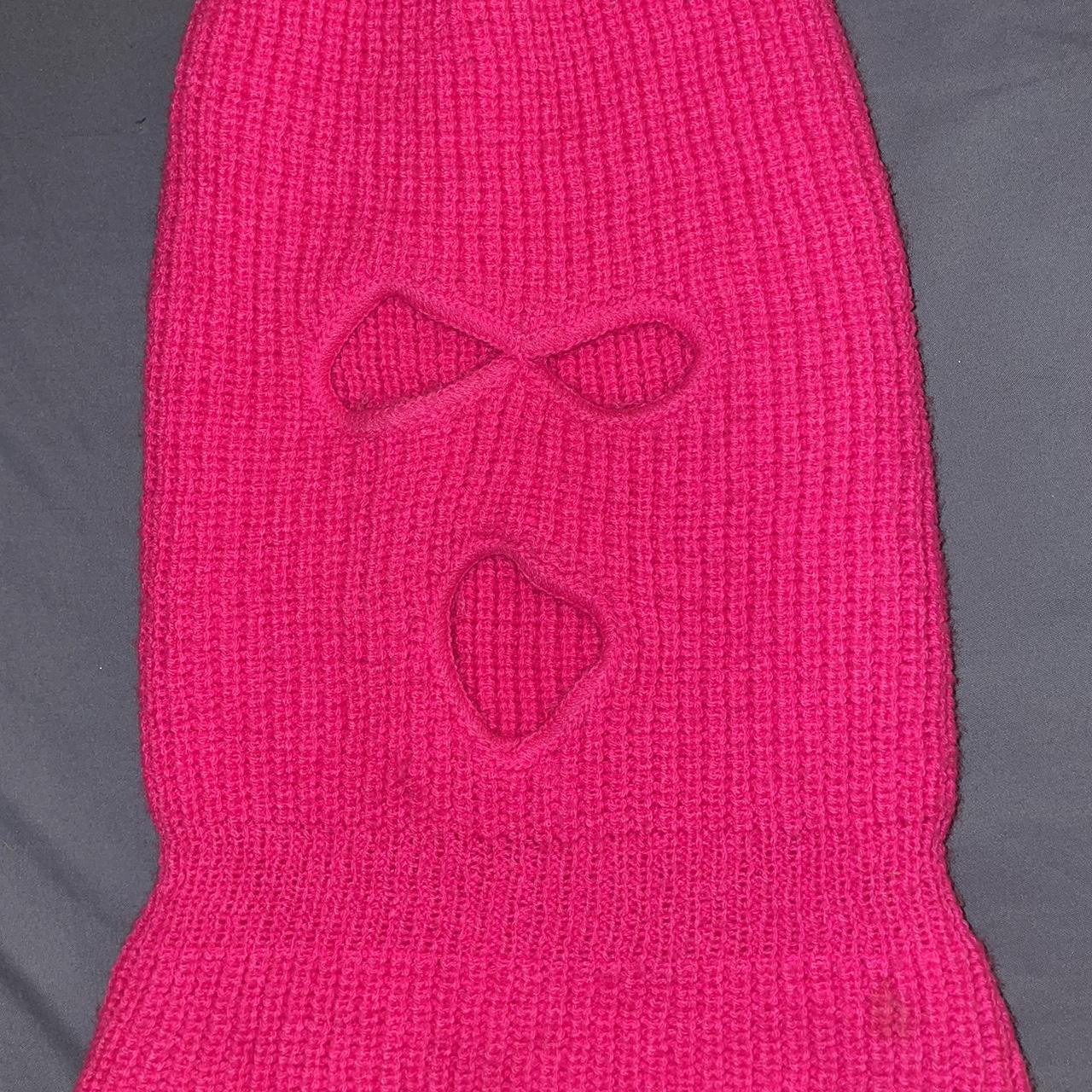Neon pink ski mask. - Depop