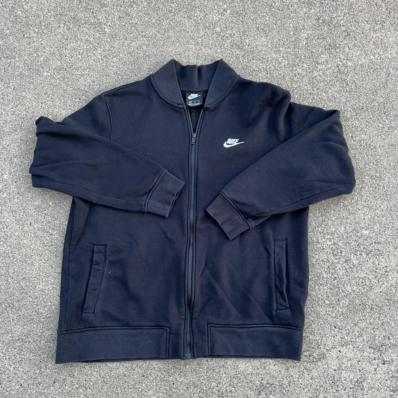 Nike zip up jacket Tagged XL, measurements in pics - Depop