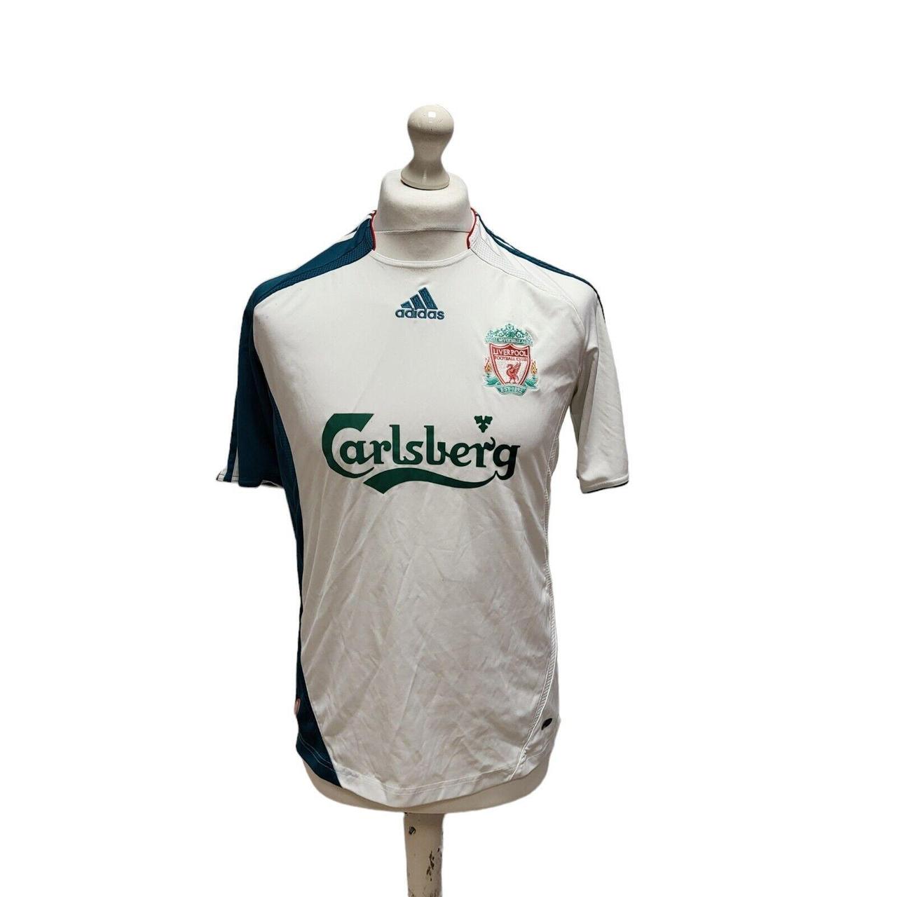 Adidas Liverpool Football Club White Football Shirt... - Depop