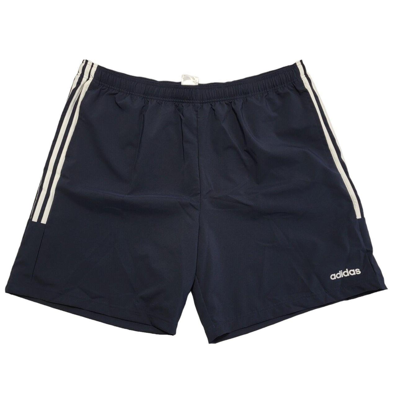 Adidas Blue White Trim Sports Shorts UK Men's Size... - Depop