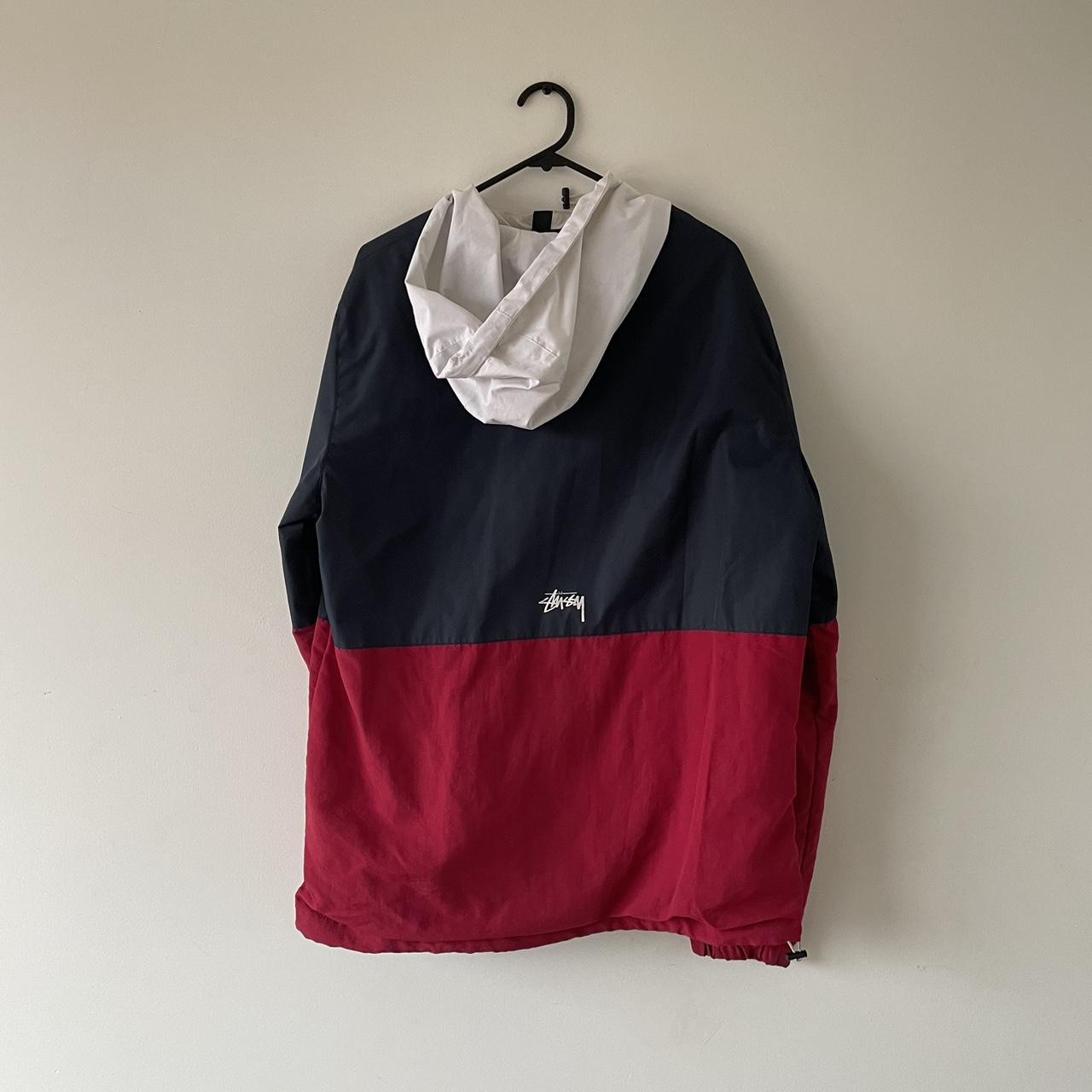 Stussy Hooded Raincoat - XL Pocket sized hole in... - Depop