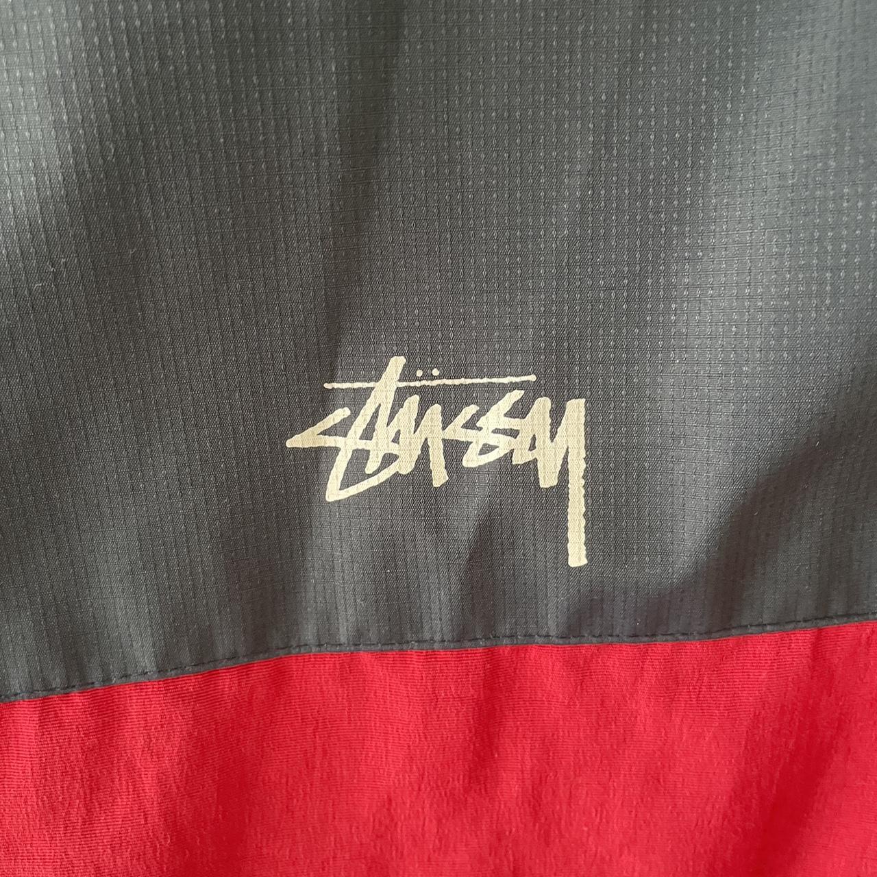 Stussy Hooded Raincoat - XL Pocket sized hole in... - Depop