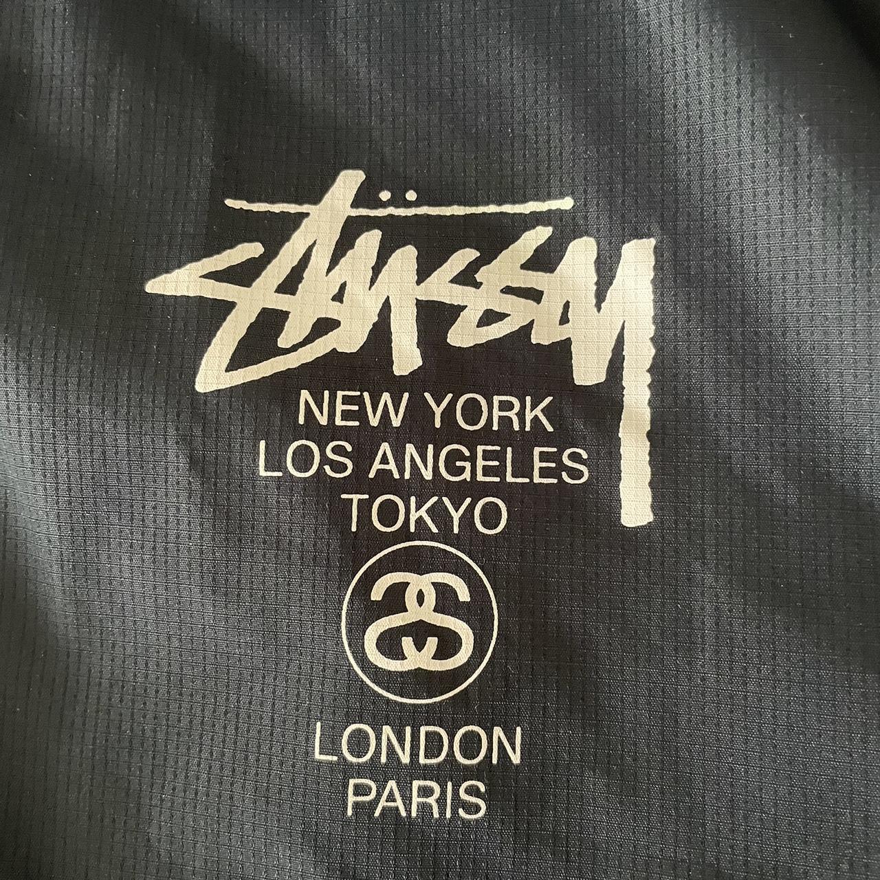 Stussy Hooded Raincoat - XL Pocket sized hole in... - Depop