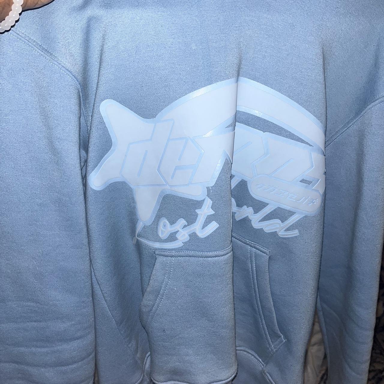 BLUE DEMONS BASEMENT HOODIE! SIZE MEDIUM GREAT... | Depop