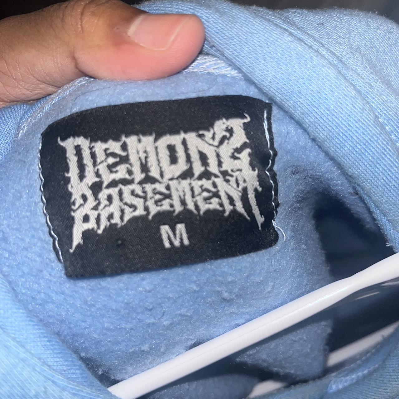 BLUE DEMONS BASEMENT HOODIE! SIZE MEDIUM GREAT... | Depop