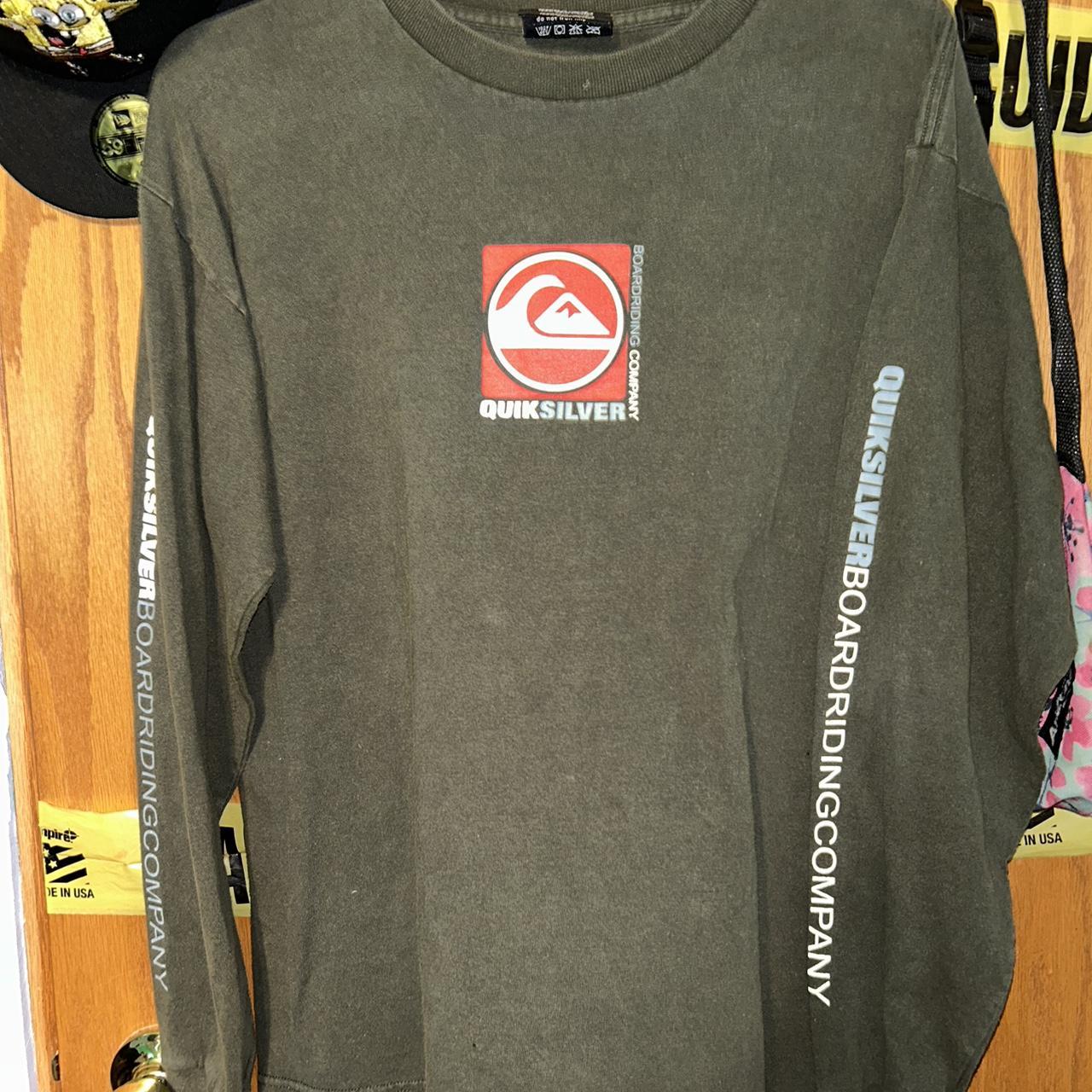 Quicksilver Long Sleeve Tee - Depop