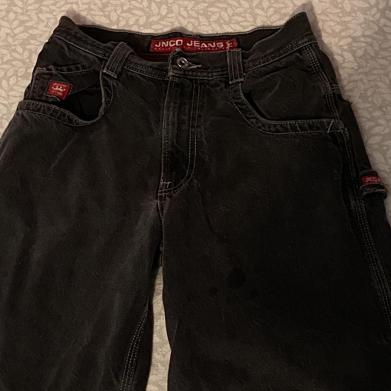 Jnco crown jorts mens small Butt has a patch and... - Depop