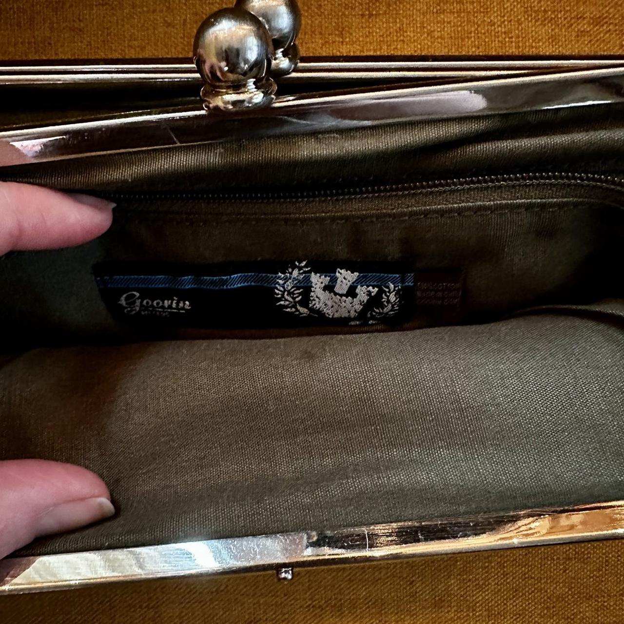 Goorin leather and fabric clutch wallet. #retro... - Depop