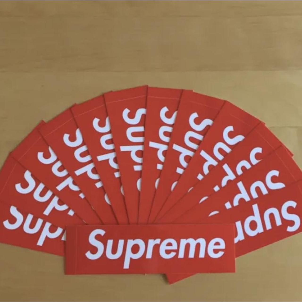19 Supreme box logo stickers brand new 1 Tiffany... - Depop