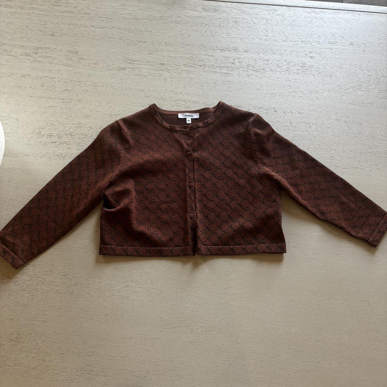 Miaou Frida Monogram capri cardigan set top in XS... | Depop