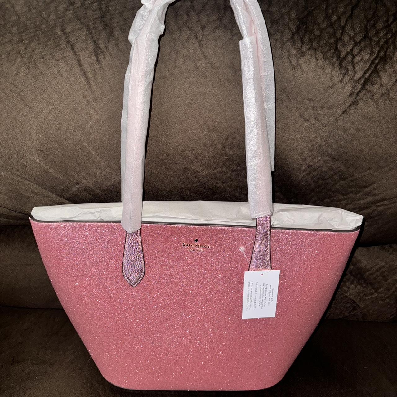 Kate Spade pink glitter tote. I purchased this from... - Depop