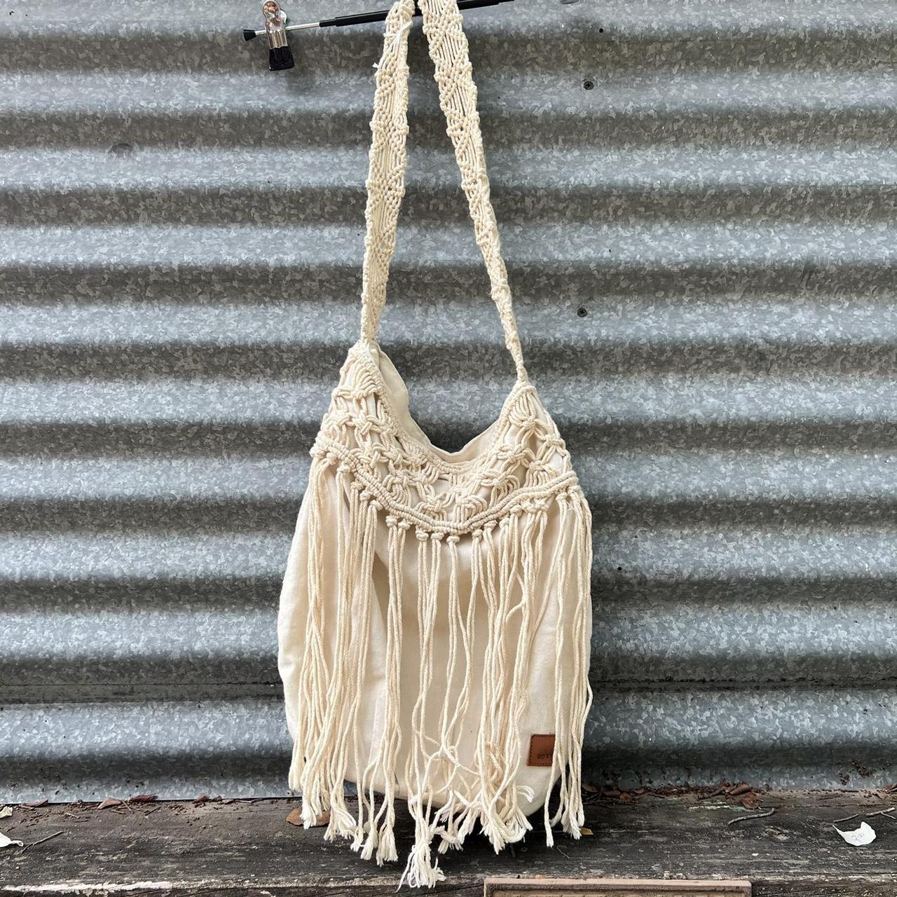 Roxy macrame purse 🐚 coastal boho vibes 🐚 #macrame... - Depop