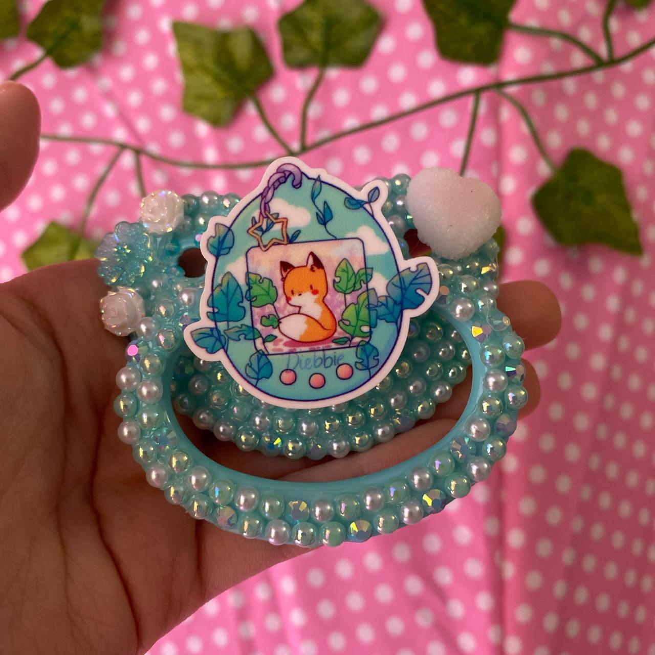 blue fox full deco pacifier! ive never used it but... - Depop