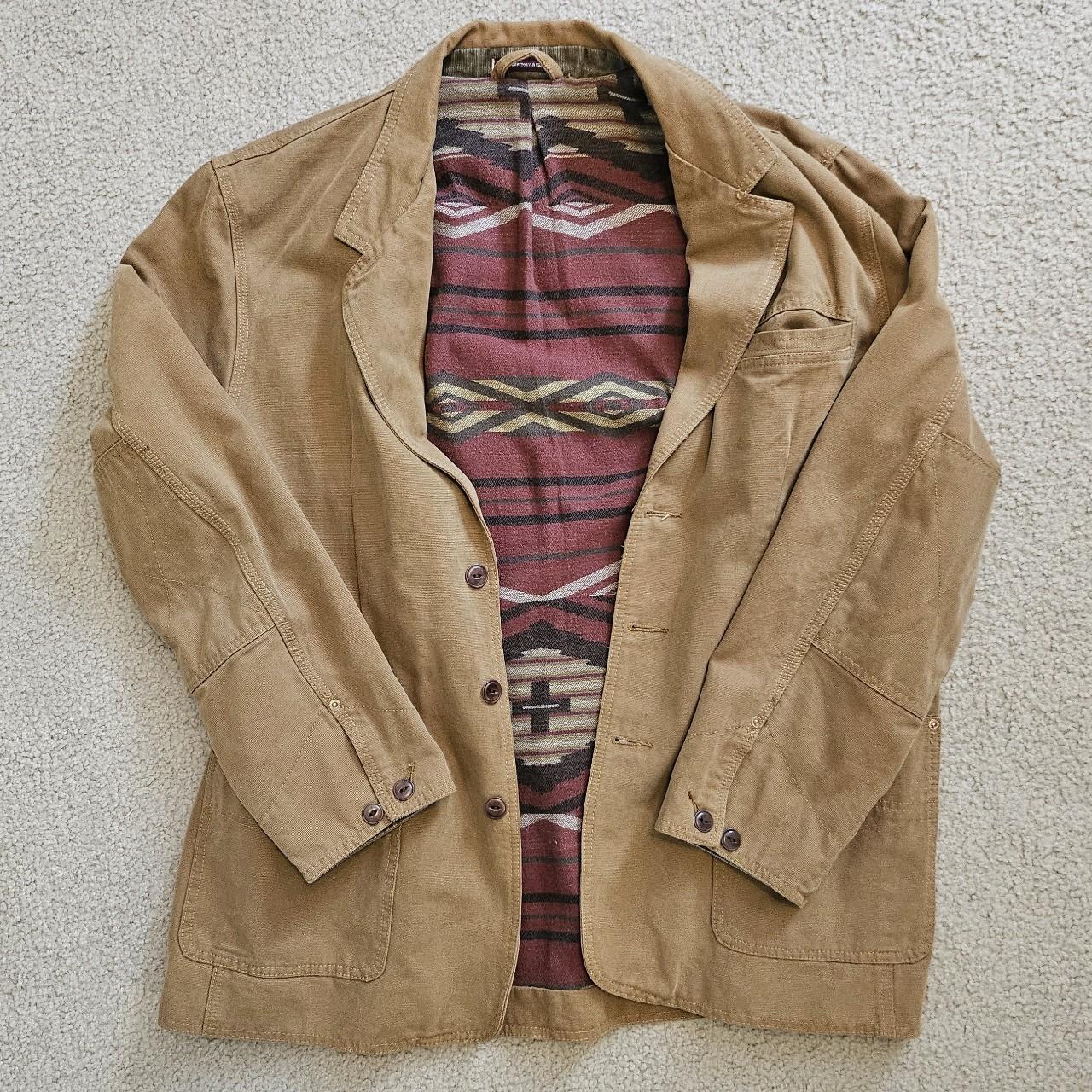 XL tan topcoat, worn #topcoat #overcoat - Depop