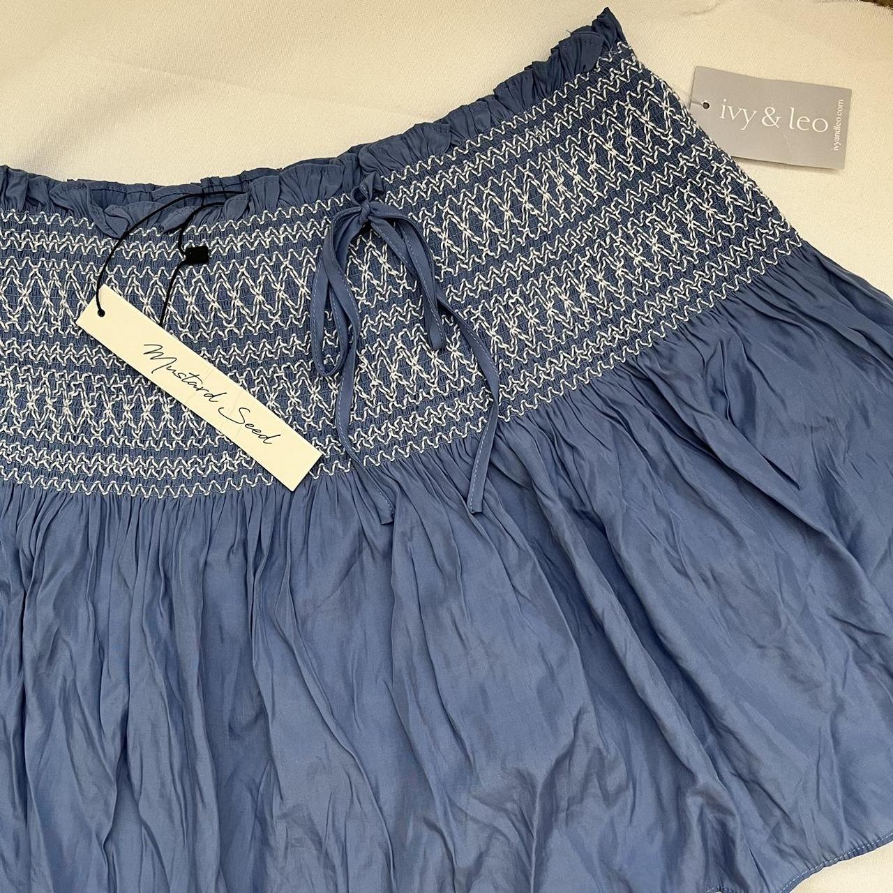 Ivy & Leo Large Blue Skirt *with tags #Ivy&Leo... - Depop
