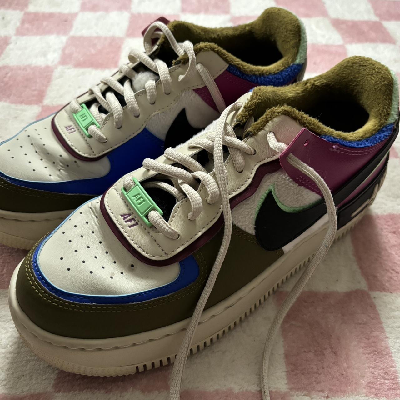 Nike colorful AF1 #nikeaf1 #airforces #af1... - Depop