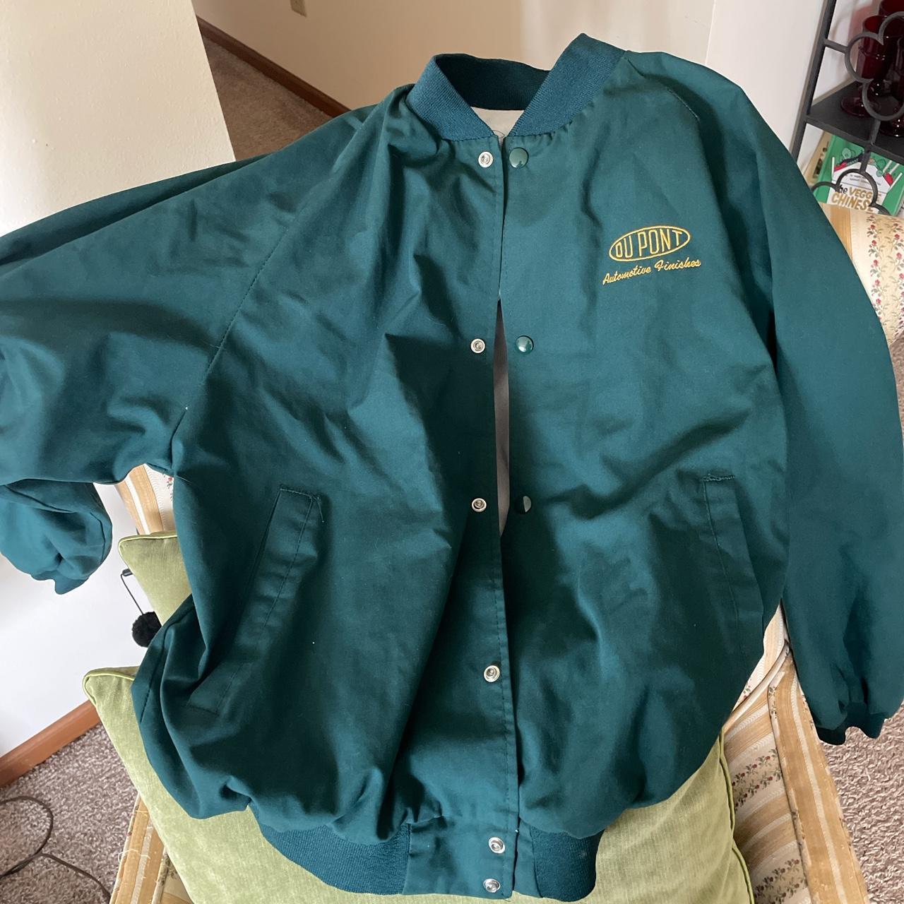 Coach Men's Green and Gold Jacket | Depop