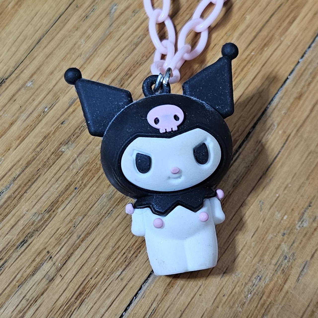 KUROMI CHARM PINK CHAIN NECKLACE for all the... - Depop