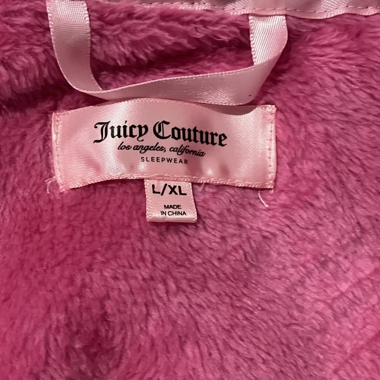 JUICY couture hot pink bath robe, L/XL, super soft,... - Depop