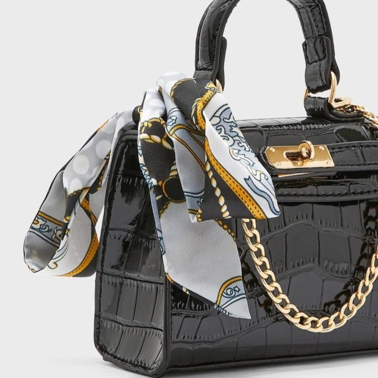 Brand new women mini handbag with scarf detail.... - Depop