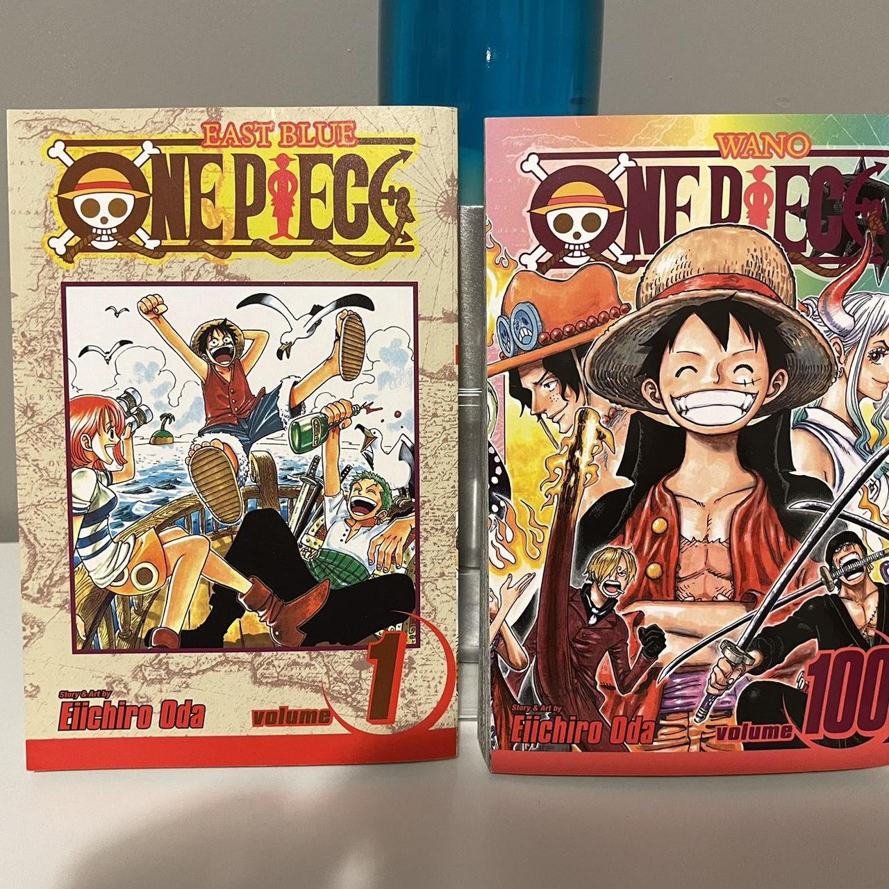 One Piece Vol. 1 & Vol. 100 Manga By Eiichiro... - Depop