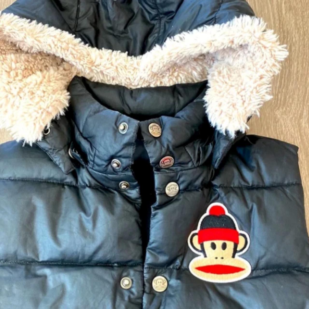 Paul Frank Puffer winter Vest Jacket Size s Metal... - Depop