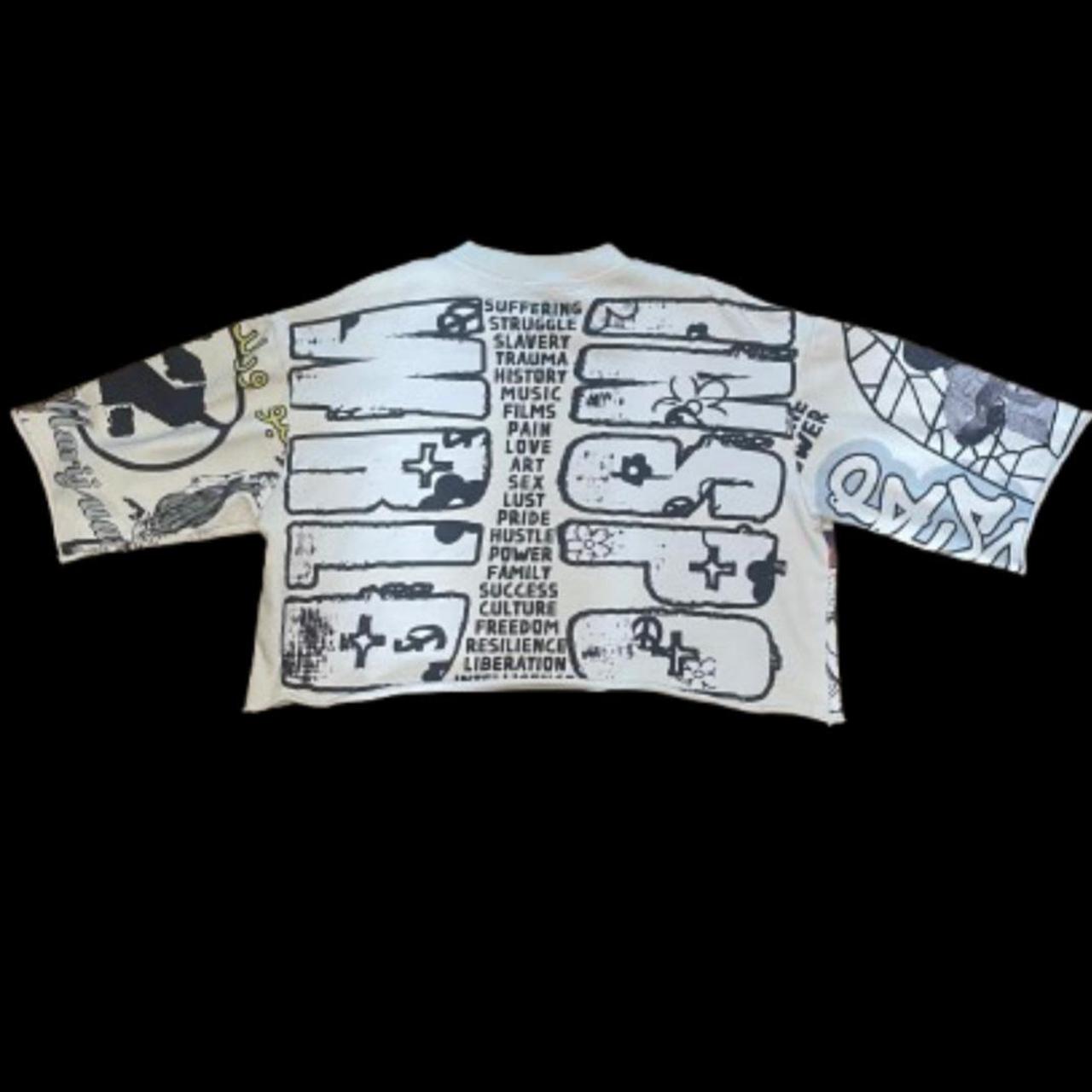 Inspo Wrld Cropped Oversized Tee Paid... - Depop