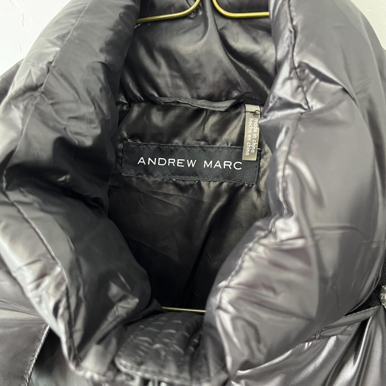 Andrew Marc Men's Black Coat | Depop