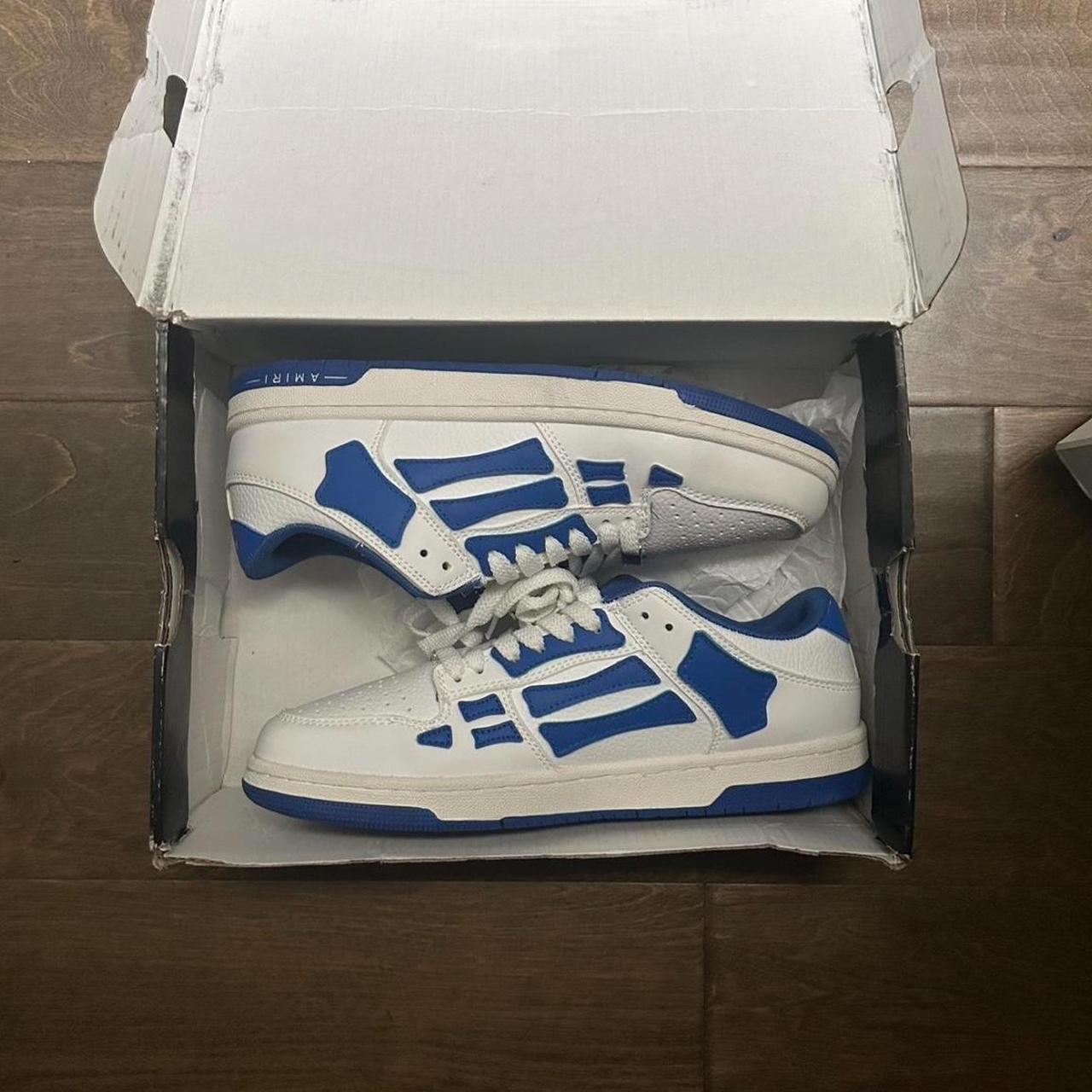 ‼️BLUE AMIRI SKELETON SHOES‼️ **SEND OFFERS IF... - Depop