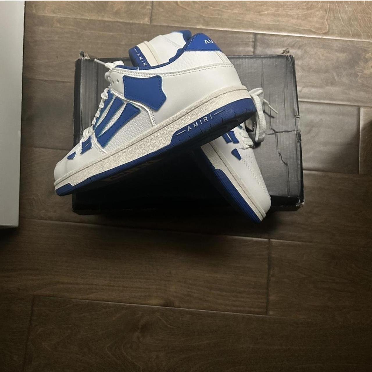 ‼️BLUE AMIRI SKELETON SHOES‼️ **SEND OFFERS IF... - Depop
