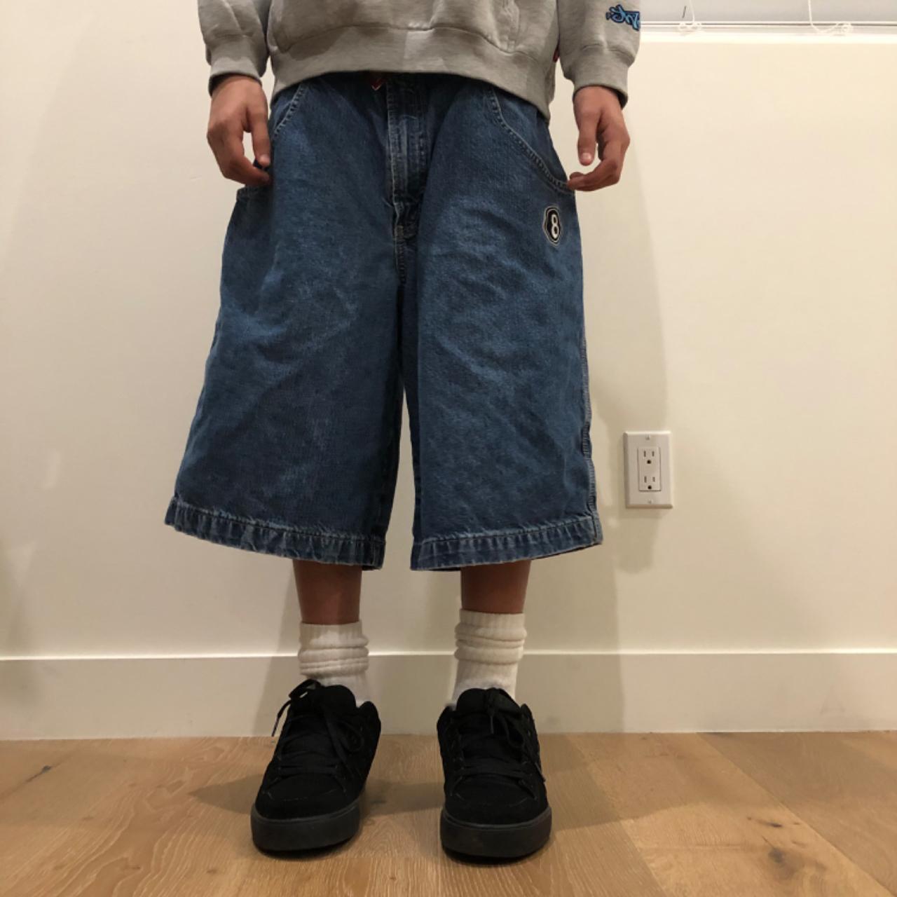 Jnco 8 ball dragon jorts. One of my favorite pairs.... - Depop