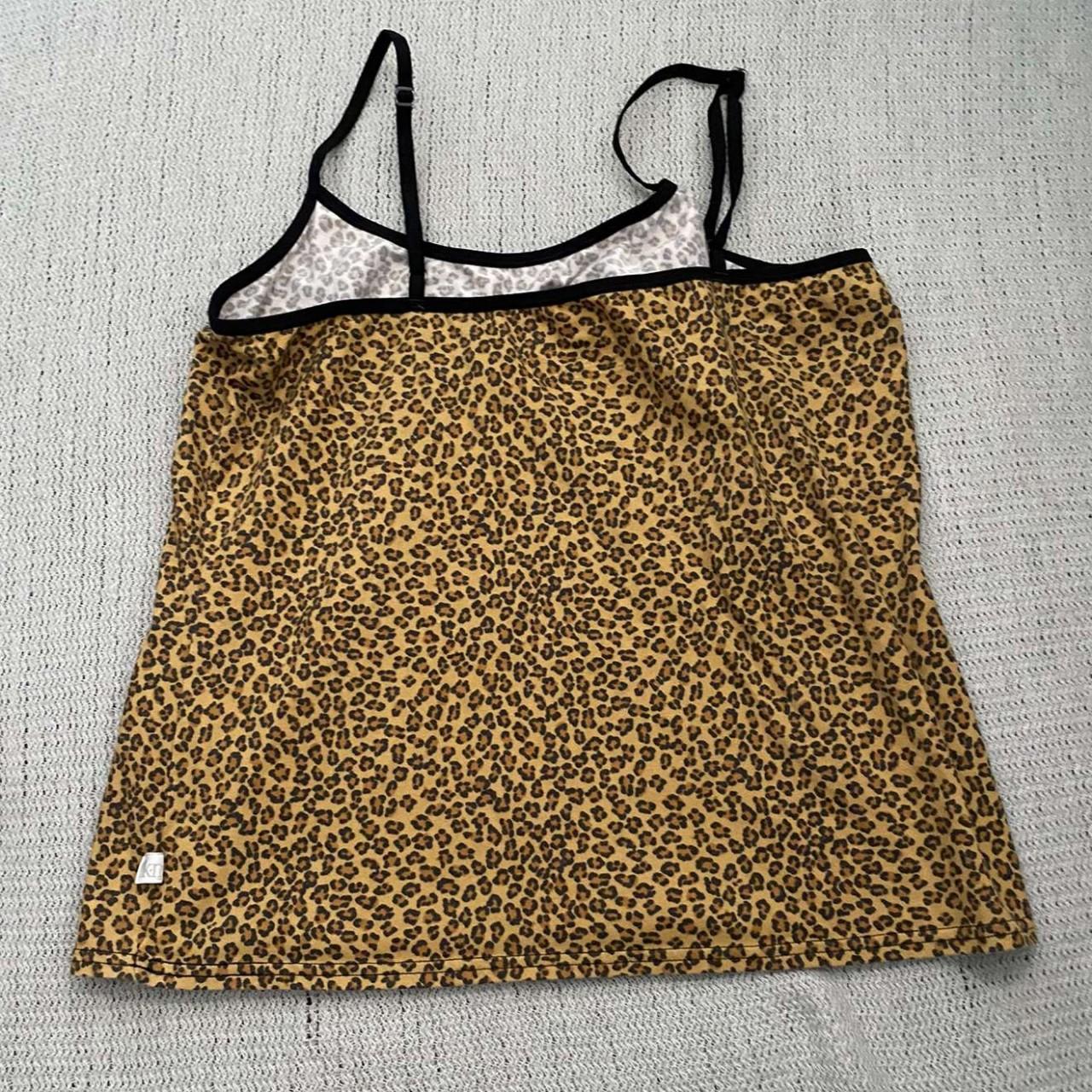 Cheetah print cami/tanktop 2000s cheetah print... - Depop