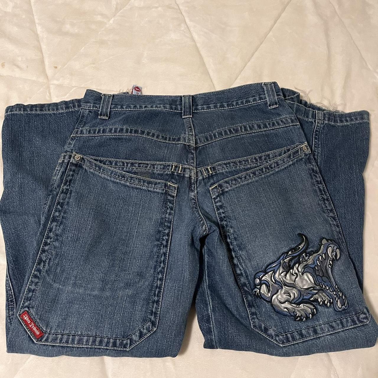 JNCO -sick crocodile embroidery on back... - Depop