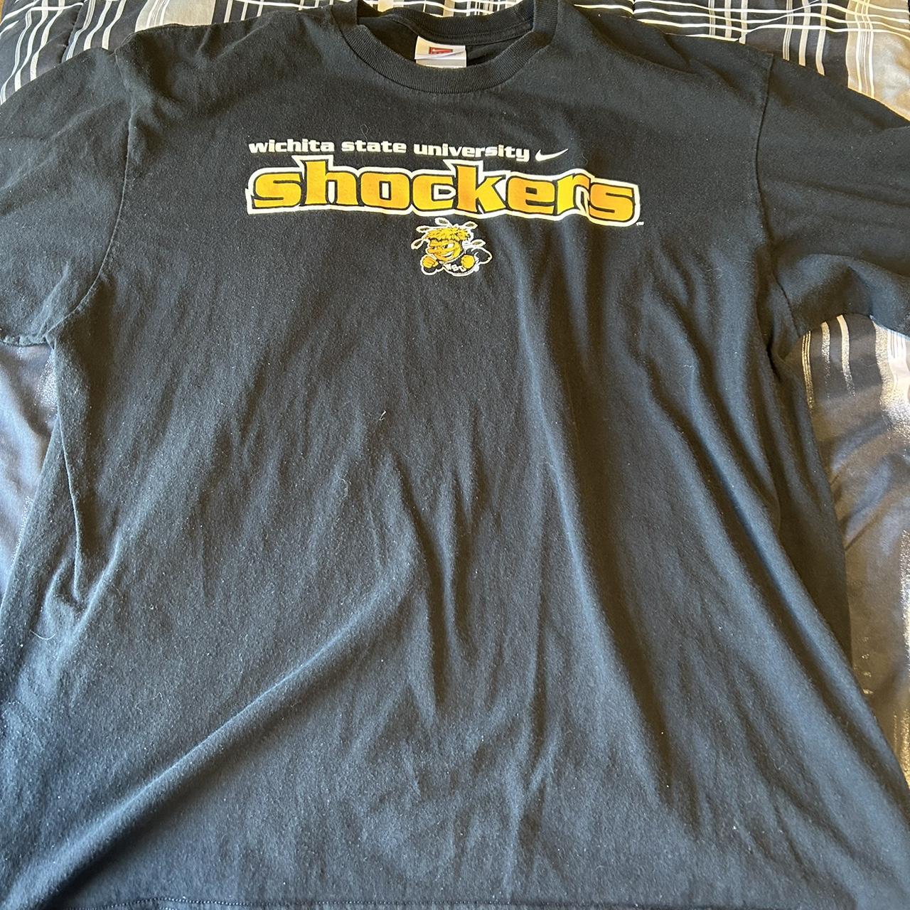 XL black WSU Shockers t-shirt No noticeable damages... - Depop