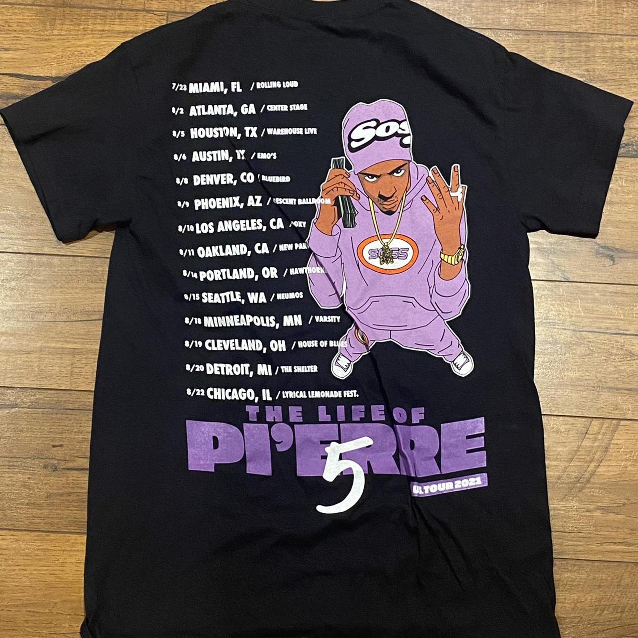 official “the life of pi’erre 5” merch tee bought... - Depop