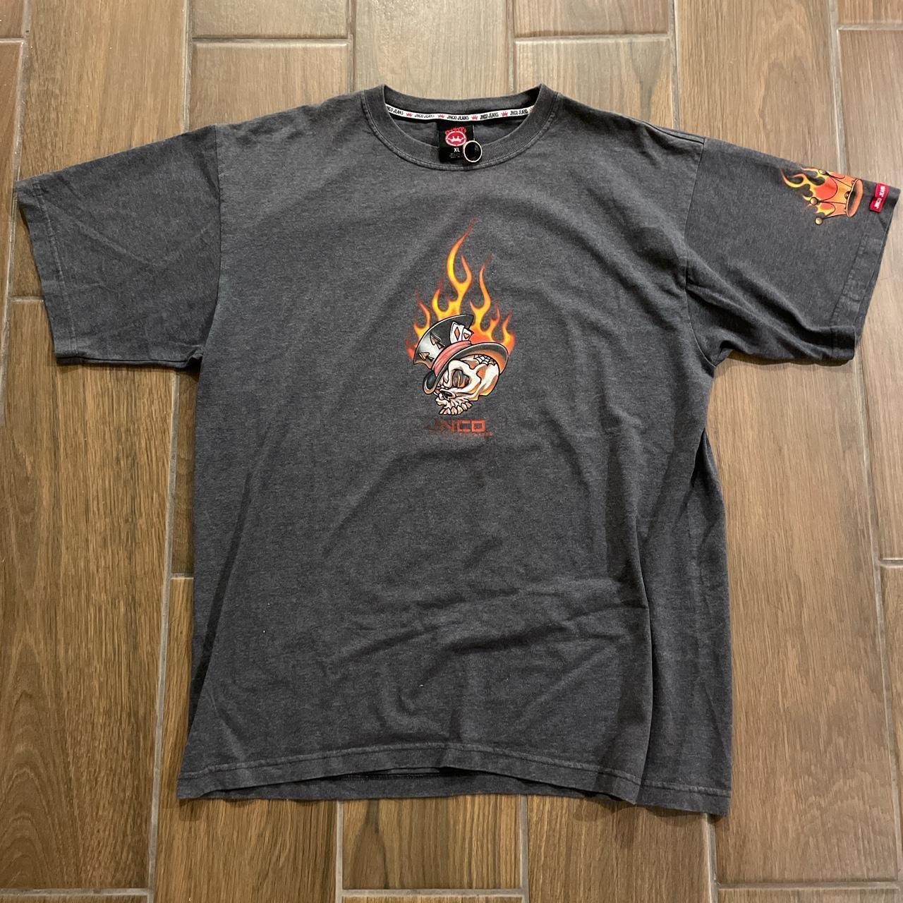 Sick Jnco shirt with skulls Front and back hit #jnco - Depop