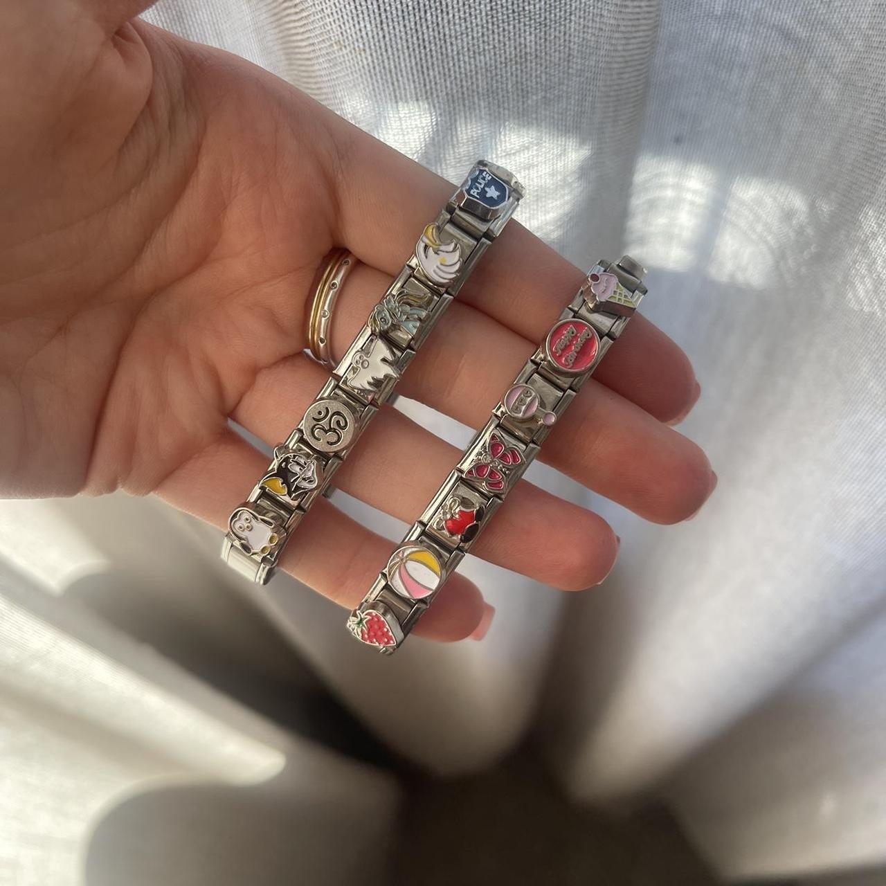 Silver Italian Charm Bracelet 🤍🦋 (I have other... - Depop