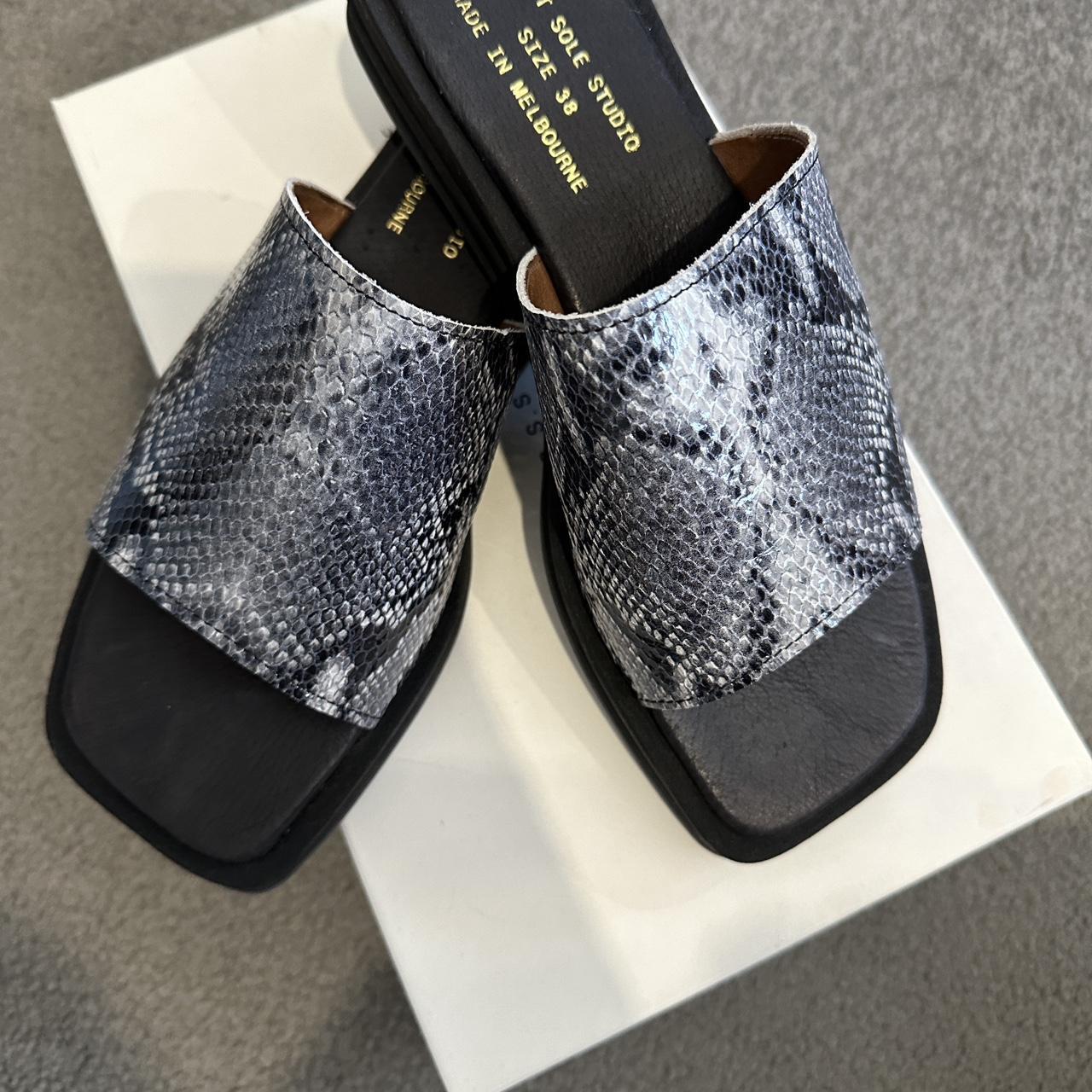 Post Sole Studio - Snake Print slides - size... - Depop